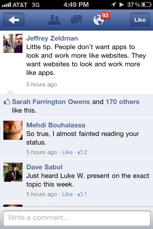 Pro Tip - Zeldman on Web and Interaction Design